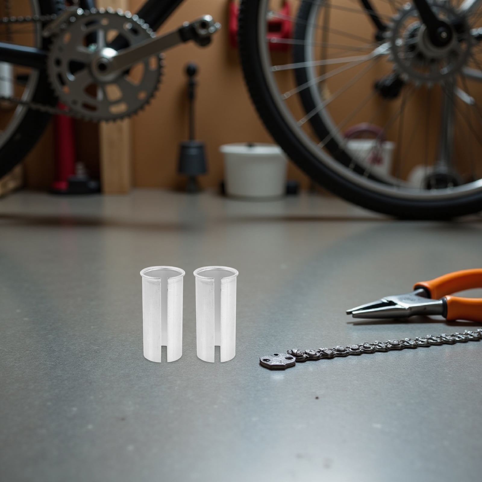 LOLIPPYY 3Pcs Bike Seat Post Tube Adapter Aluminum Alloy Reduction ...