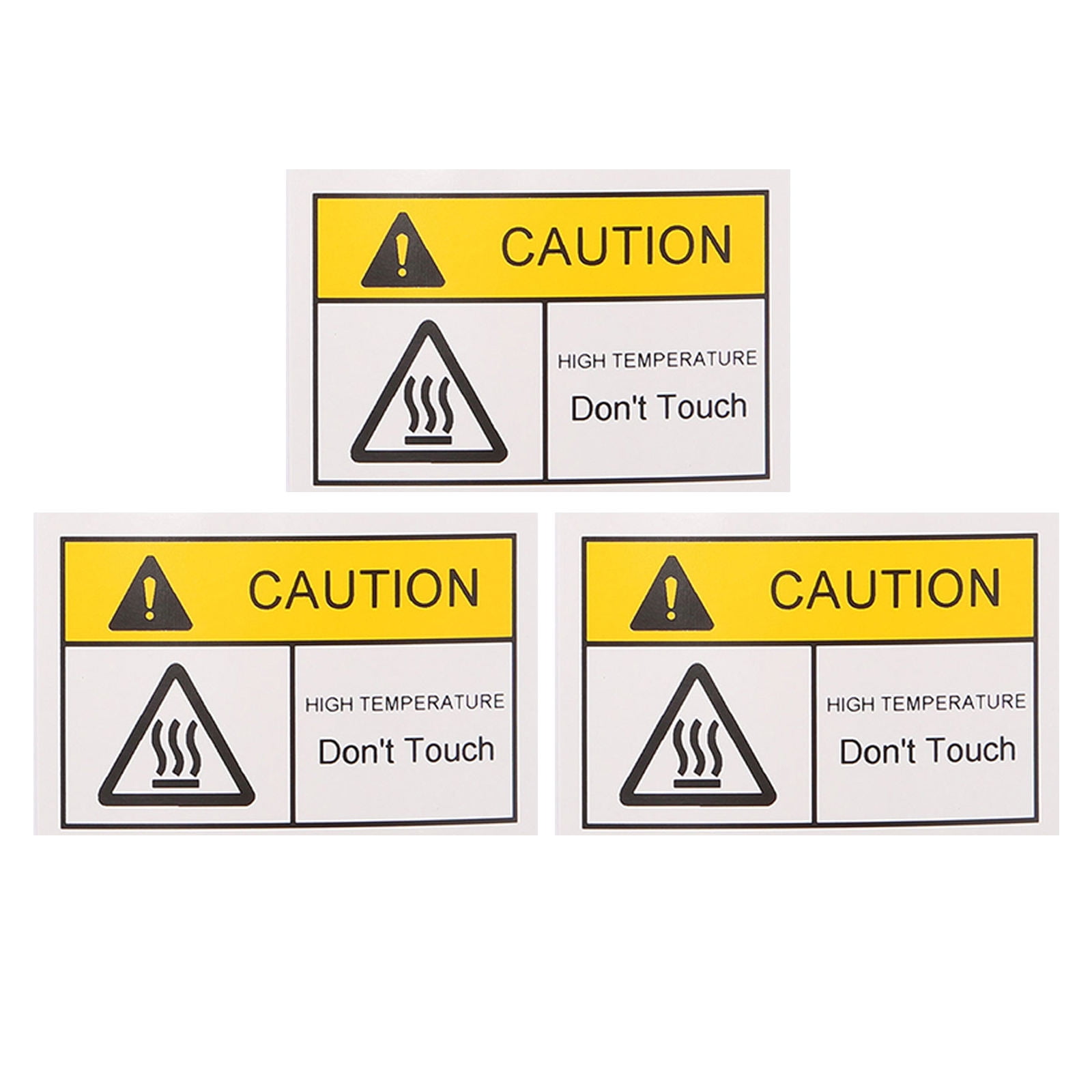 LOLIPPYY 3Pcs Do Not Touch Safety Warning Labels Peel and Stick Thermal ...