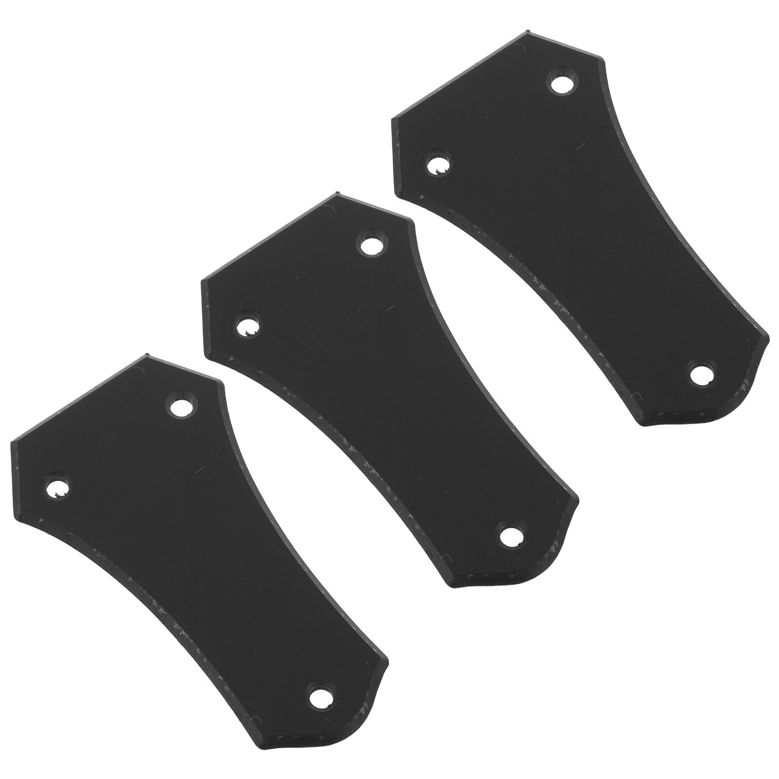 LOLIPPYY 3Pcs Guitar Truss Rod Shield Black Plastic Cover with 3 Holes ...