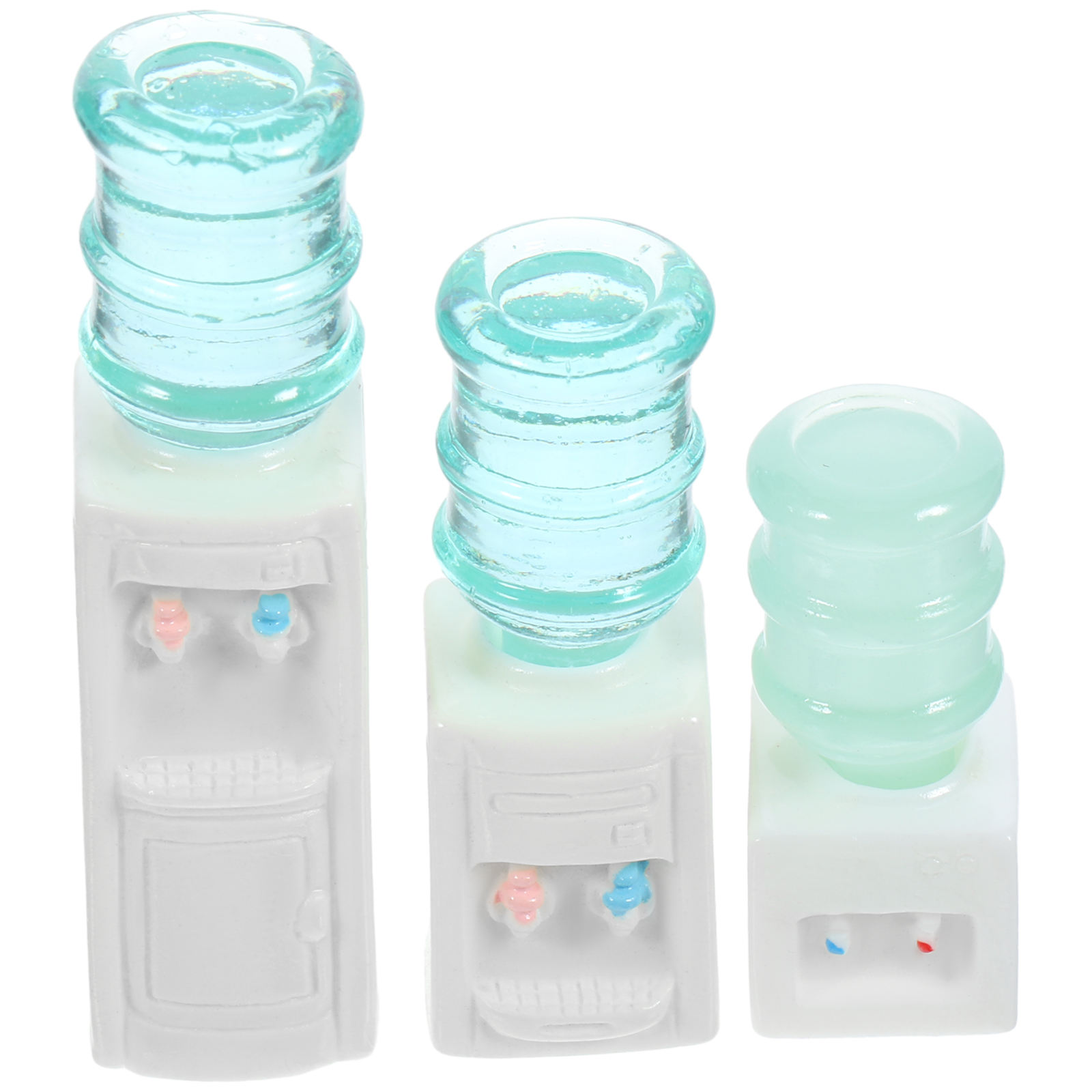 LOLIPPYY 3Pcs Mini Water Dispenser Toy For Kids Resin Small Dollhouse ...