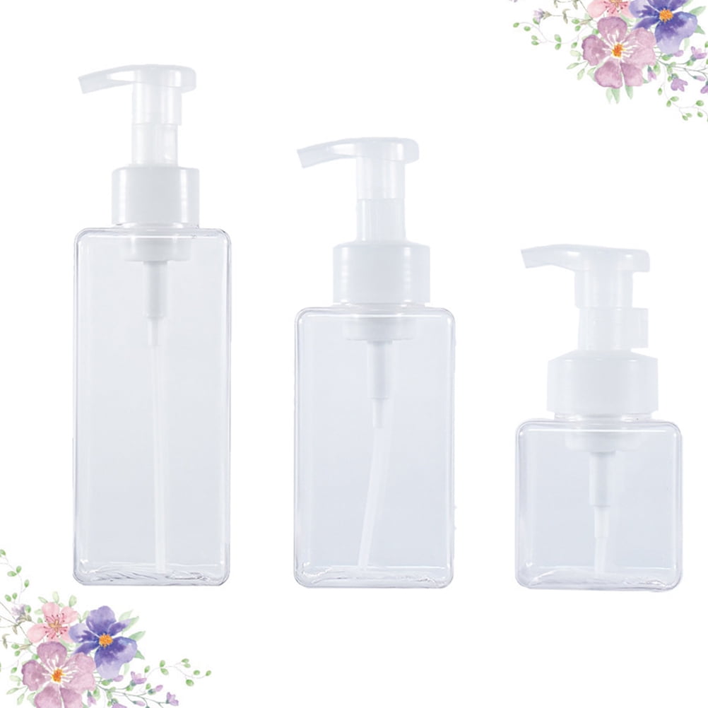 LOLIPPYY 3Pcs Square Plastic Lotion Dispensing Bottles for Bathroom ...