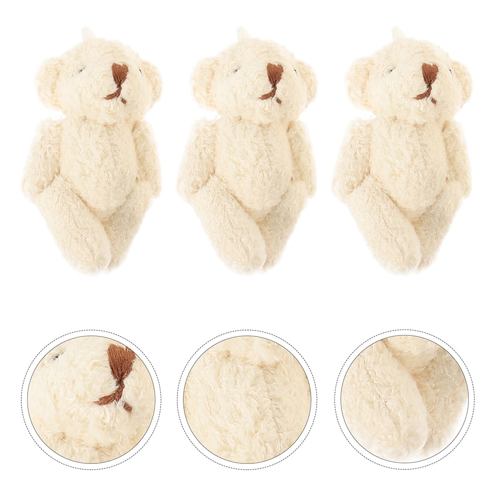 LOLIPPYY 3-Piece Small Bear Plush Set for Family Fun, Crafts, and ...