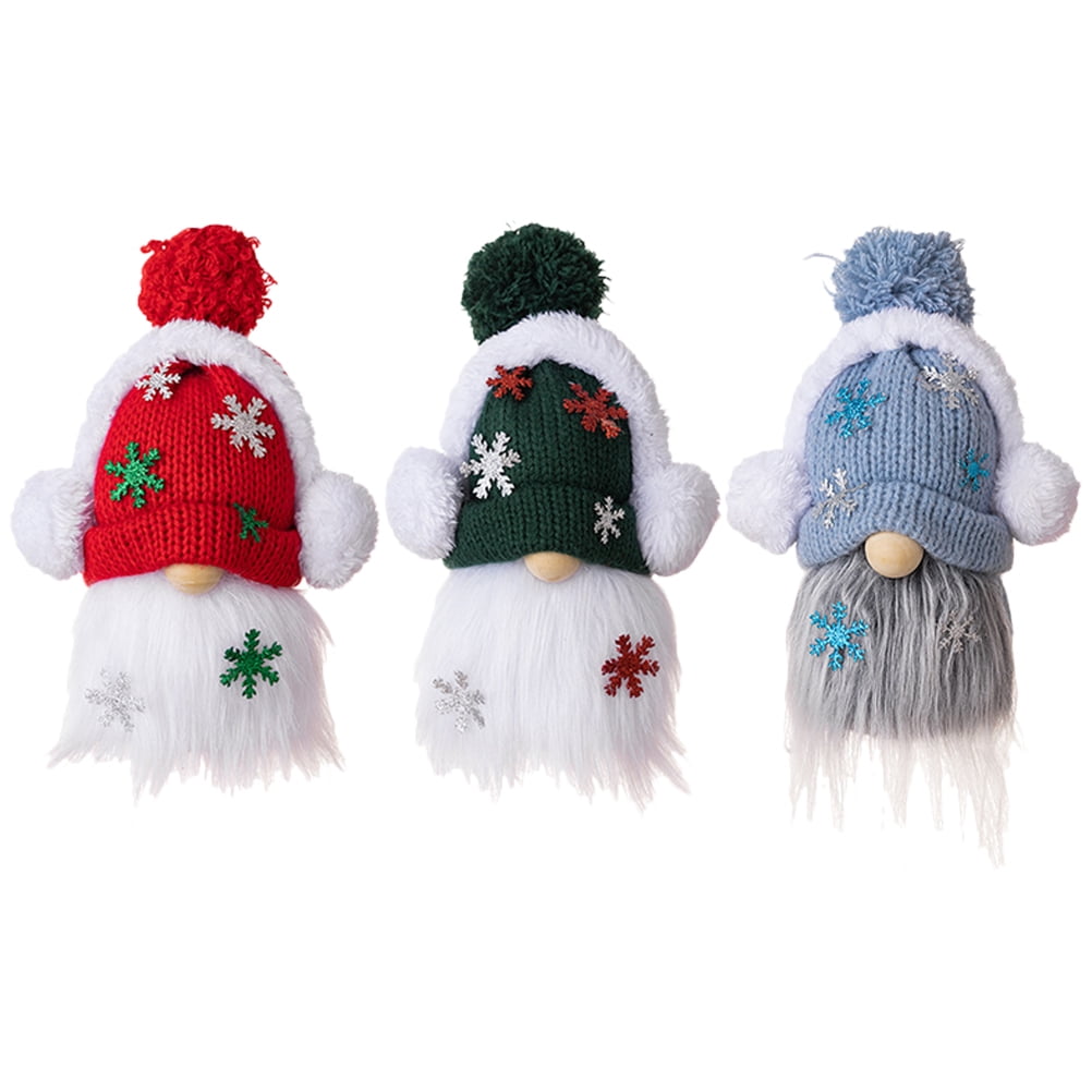 LOLIPPYY 3pcs Christmas Gnome Doll Decoration Tabletop Plush Gnome ...