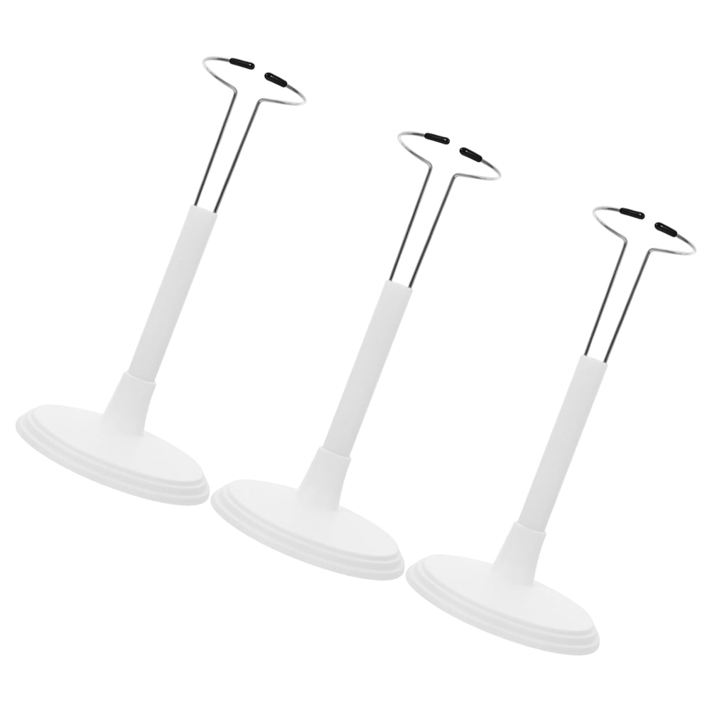 LOLIPPYY 3pcs Stuffed Animal Display Stand White PVC Versatile Use for ...