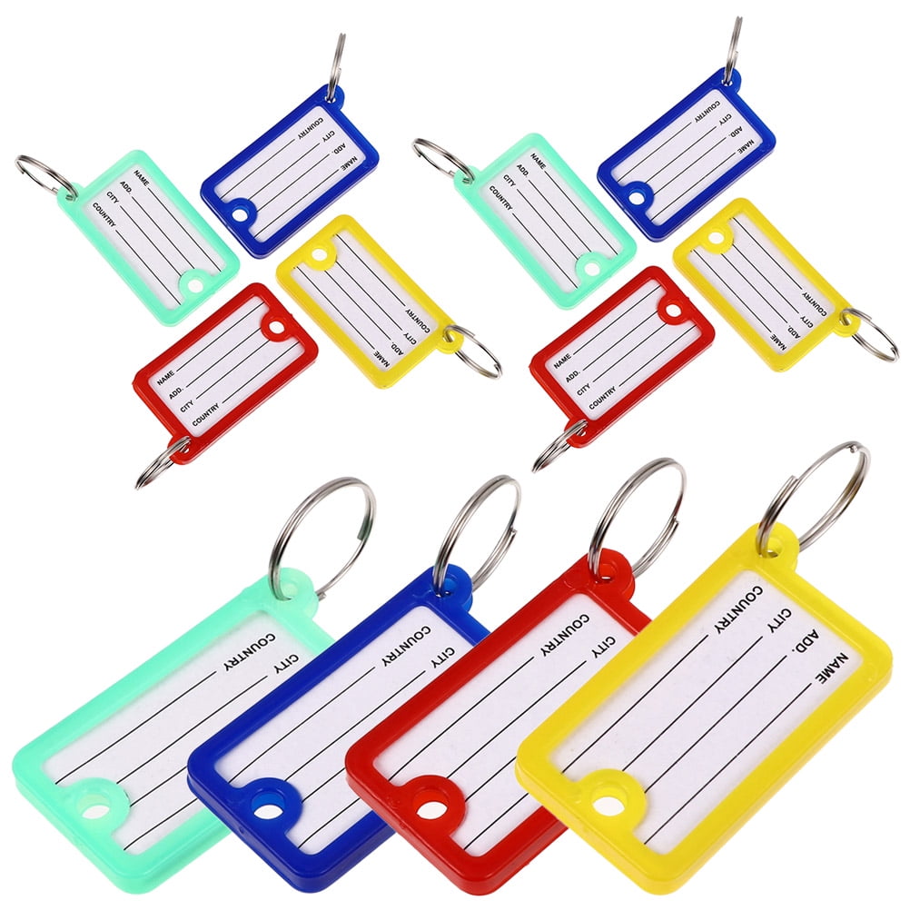 LOLIPPYY 40Pcs Bag Tag Assorted Color Luggage Identification Tag For ...