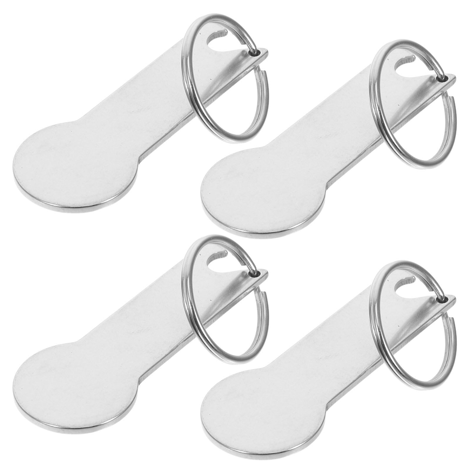 LOLIPPYY 4PCS Shopping Cart Keychain for Friends Stainless Steel ...