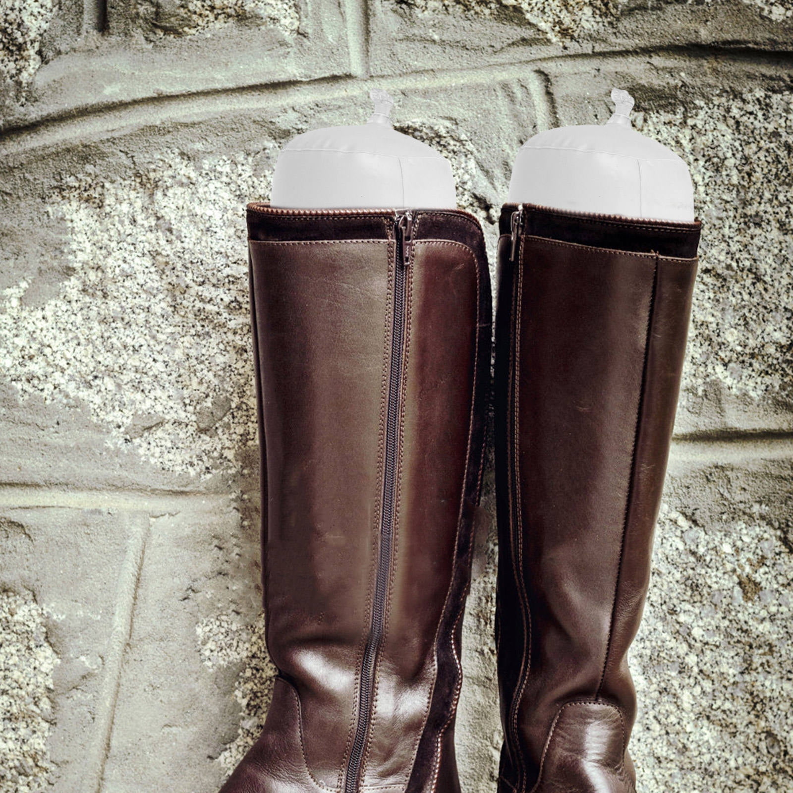 LOLIPPYY 4Pairs White PVC Boot Shapers for Tall Boots Inflatable Boot ...