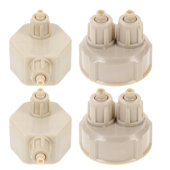 LOLIPPYY 4Pcs Assorted Color DIY Aquarium Co2 Generator Bottle Caps Replacement Portable Lids ...
