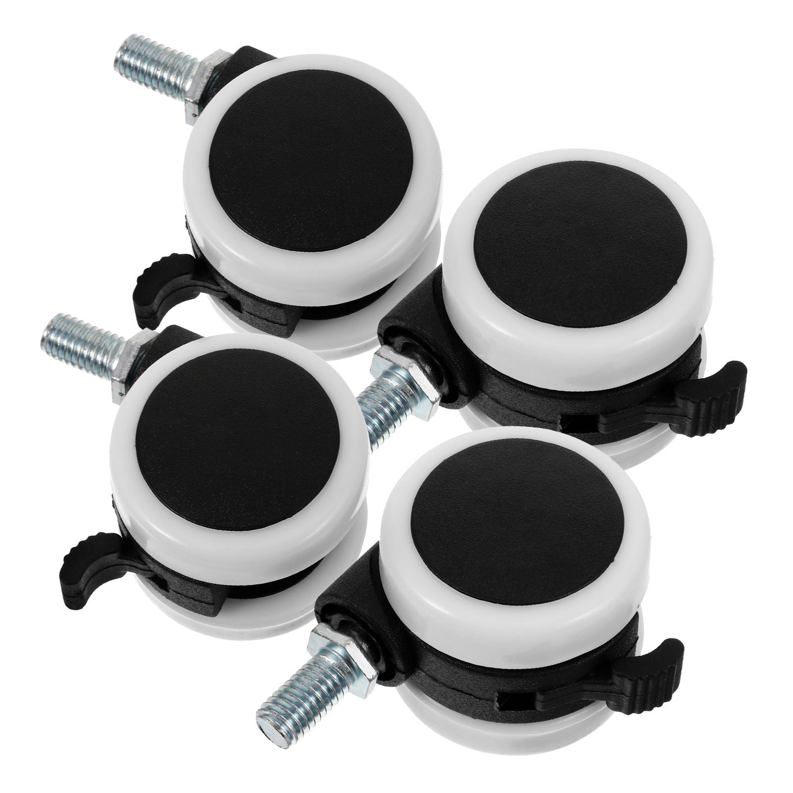 LOLIPPYY 4Pcs Black Furniture Caster Wheels Heavy Duty Swivel Casters ...