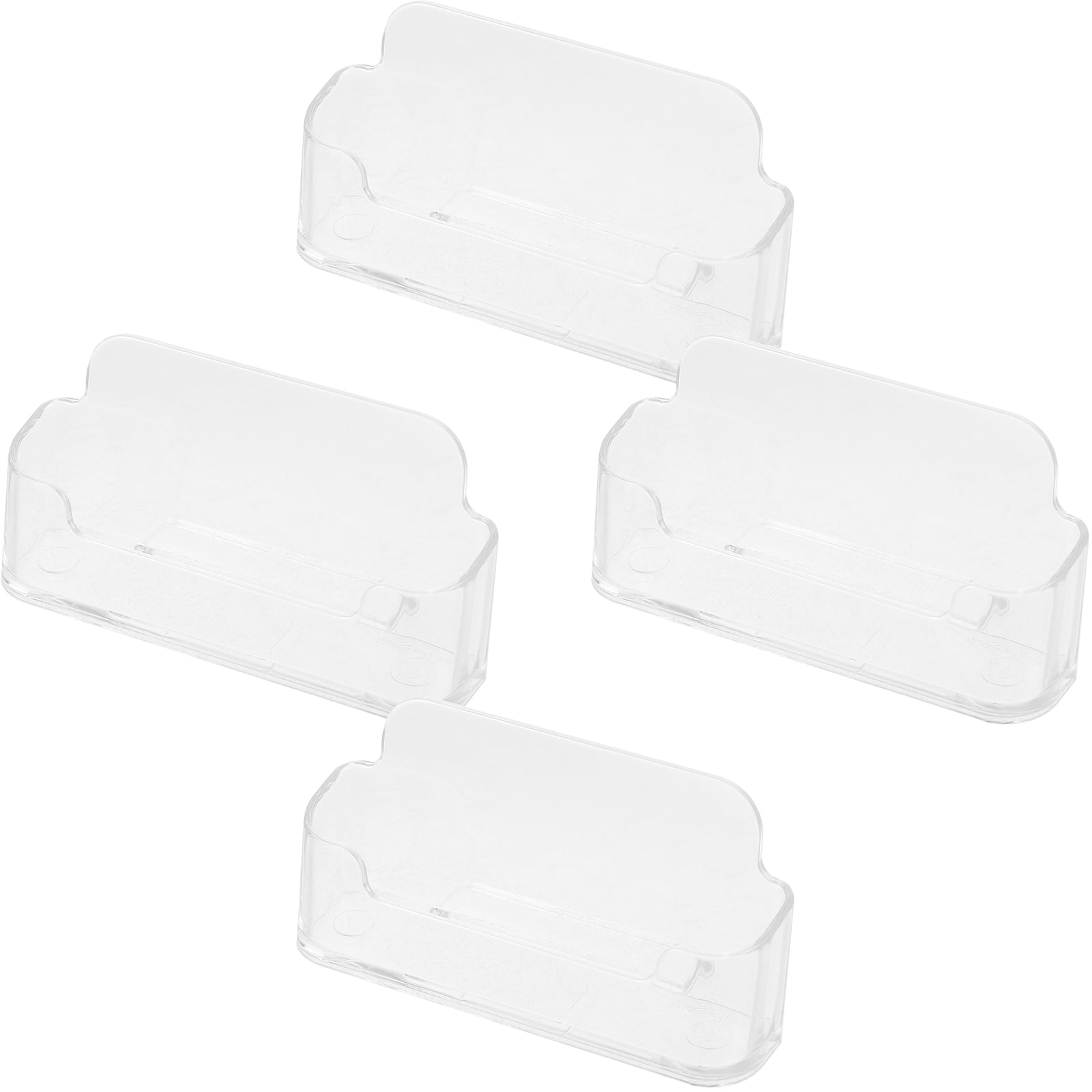 LOLIPPYY 4Pcs Clear Plastic Business Card Holder Display Stand for ...