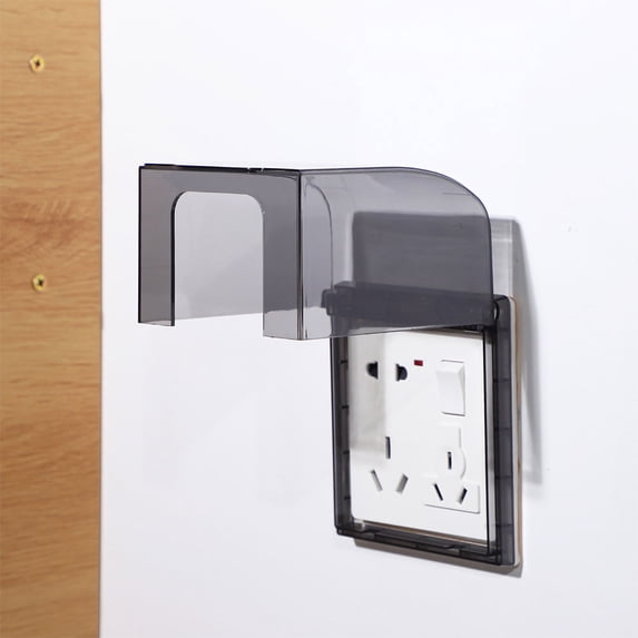 LOLIPPYY 4Pcs Clear Plastic Weatherproof Outlet Cover Box with Durable ...