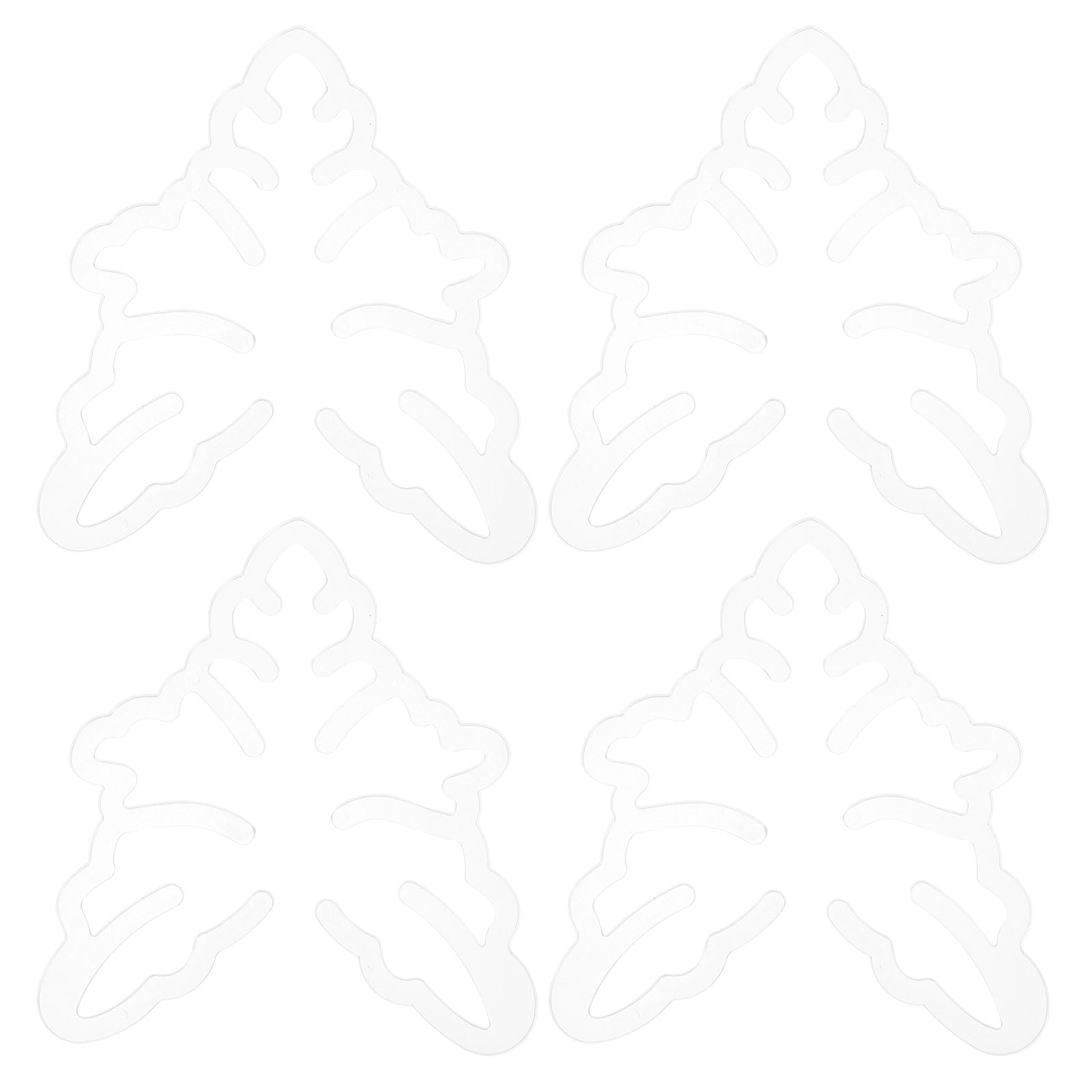 LOLIPPYY 4-Pack Transparent Plastic Plant Clips Stem Support Clamps for ...