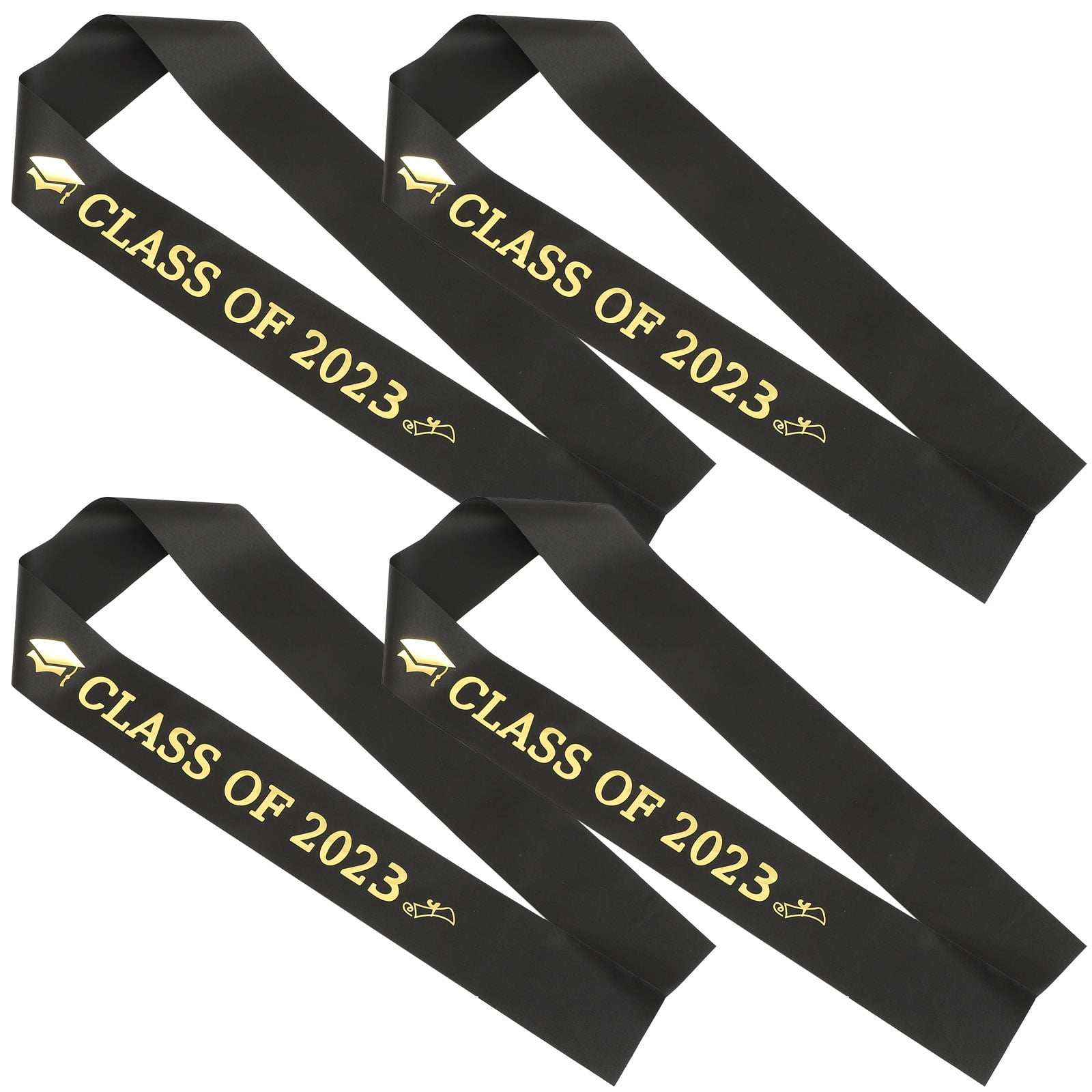LOLIPPYY Shoulder Sash Graduation Accessories Black 4Pcs - Walmart.com
