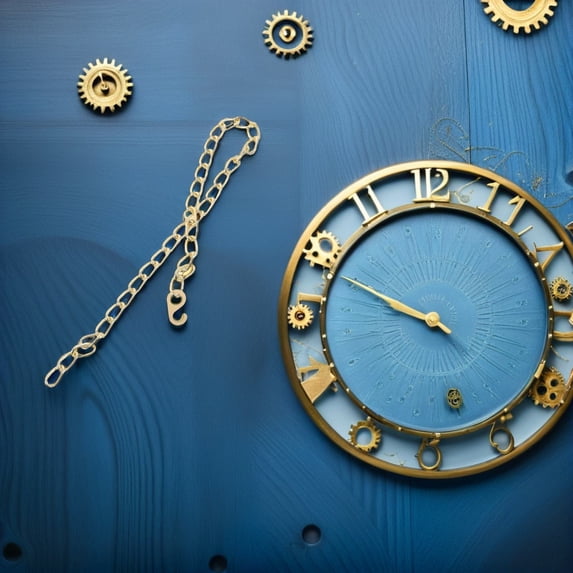 LOLIPPYY 4Pcs Metal Clock Hammer Chain Replacement with Design for ...