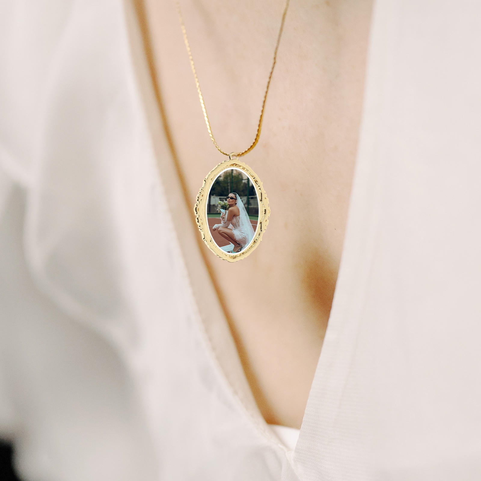 LOLIPPYY 4Pcs Pendant Connector Charms with Oval Frame Design for ...