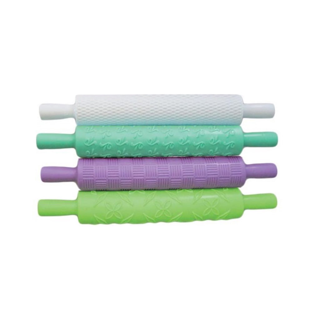 LOLIPPYY 4Pcs Portable Rolling Pins for Fondant and Pastry Food Safe ...