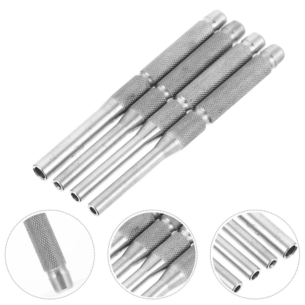 LOLIPPYY 4-Piece Stainless Steel Roll Pin Punch Set Hand Tool for ...