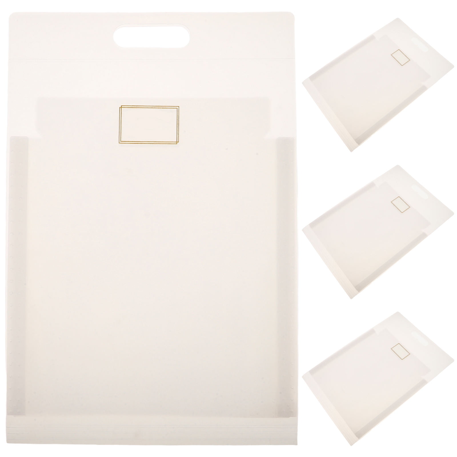 LOLIPPYY 4Pcs White Expandable Accordion File Folder Organizer Plastic ...