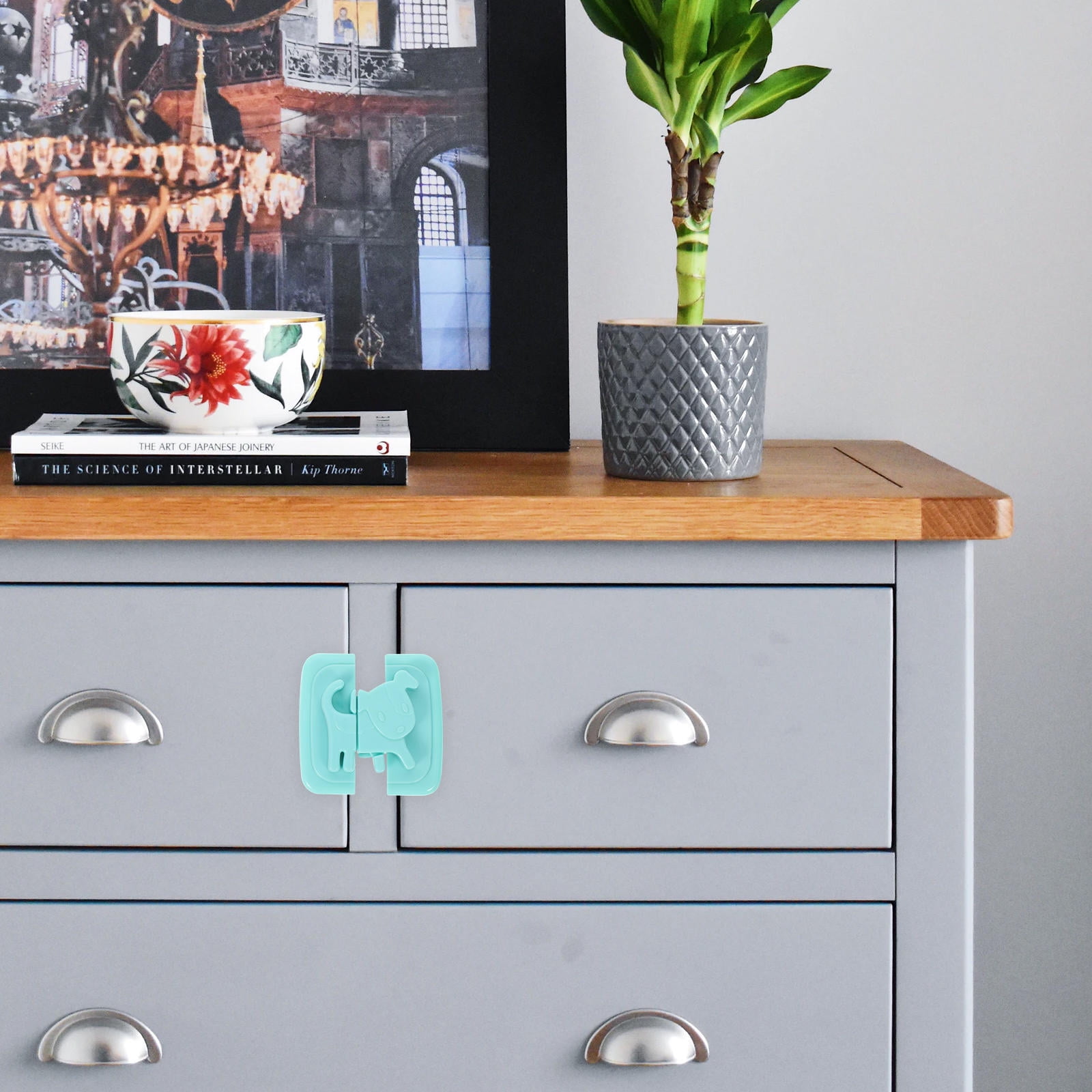 LOLIPPYY 4pcs Baby Proofing Cabinet Locks Child Proof Cabinet Latches ...