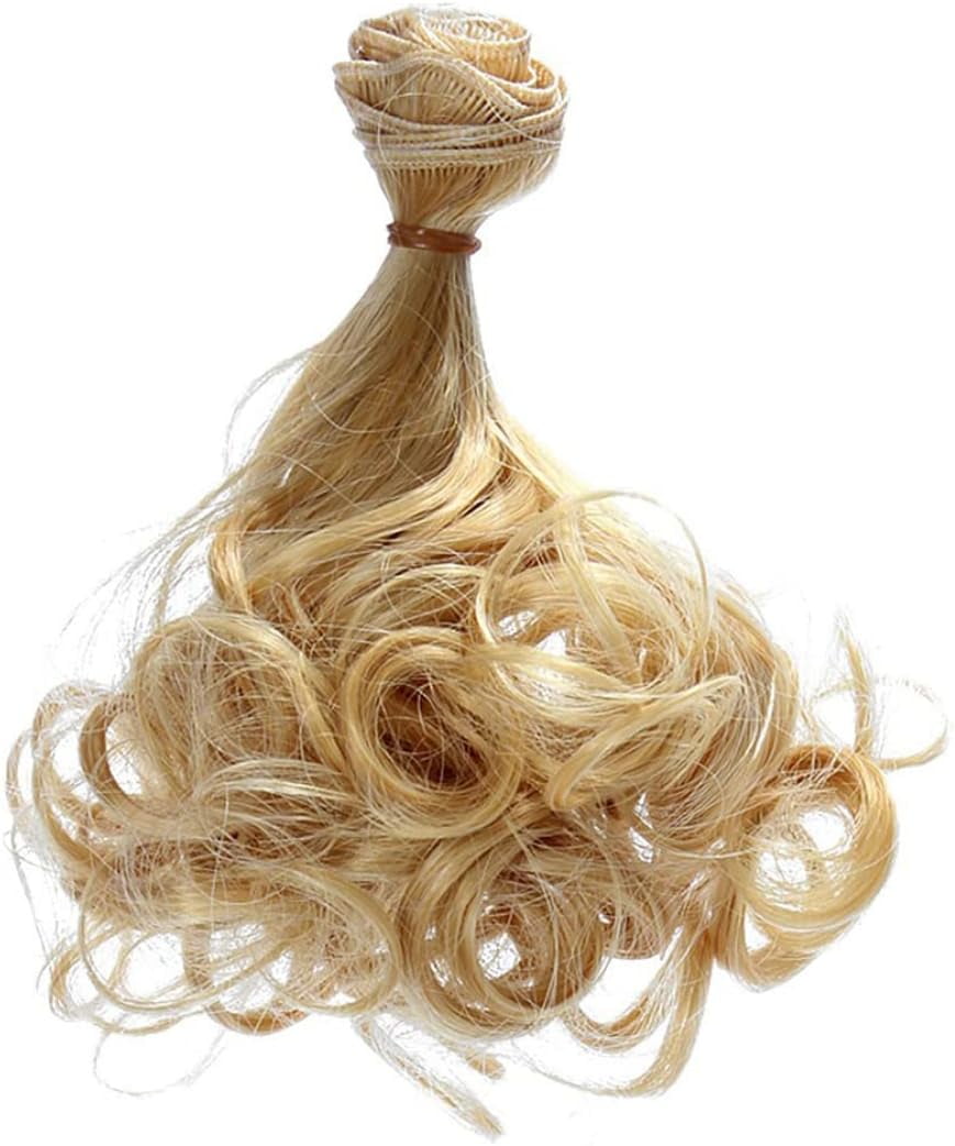 LOLIPPYY 4pcs BJD Doll Hair Wigs Soft High Temp Silk Curly Hair ...