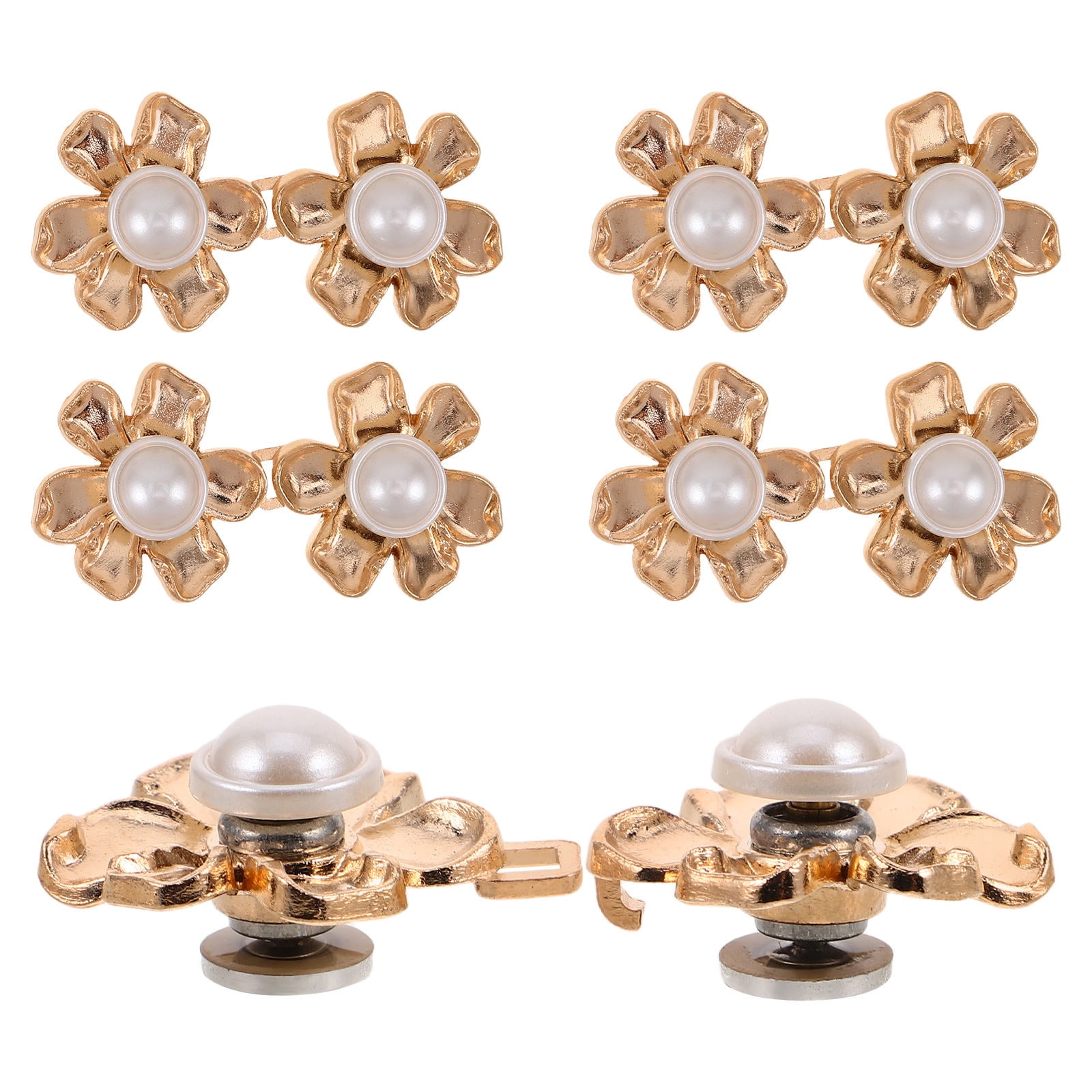 LOLIPPYY 5 Pairs Golden Adjustable Waist Tightener Metal Clips for DIY ...