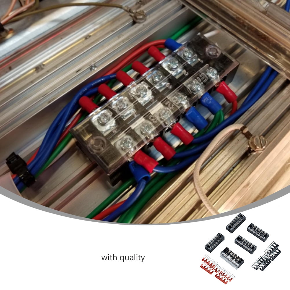 LOLIPPYY 5-Pack Plastic Wiring Terminal Blocks for Circuit and Battery ...