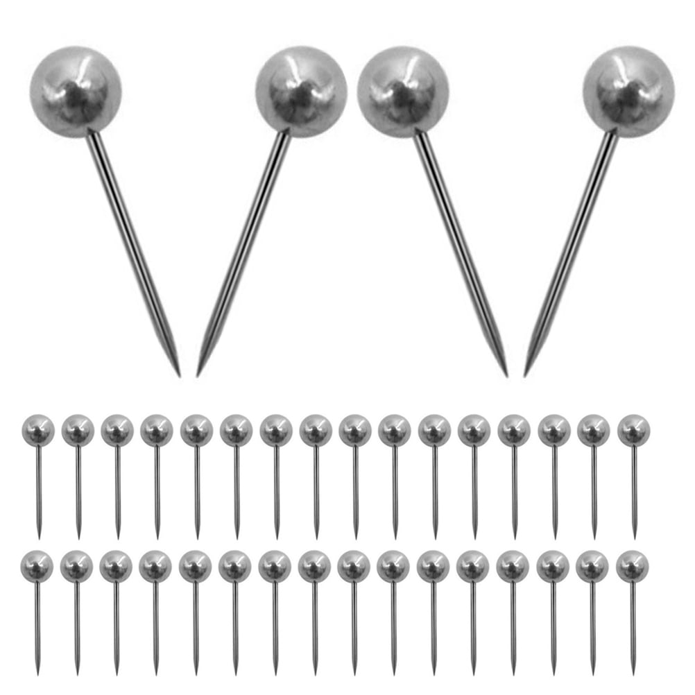 LOLIPPYY 500Pcs Metal Push Pins for Cork Board Map Display and Memo ...