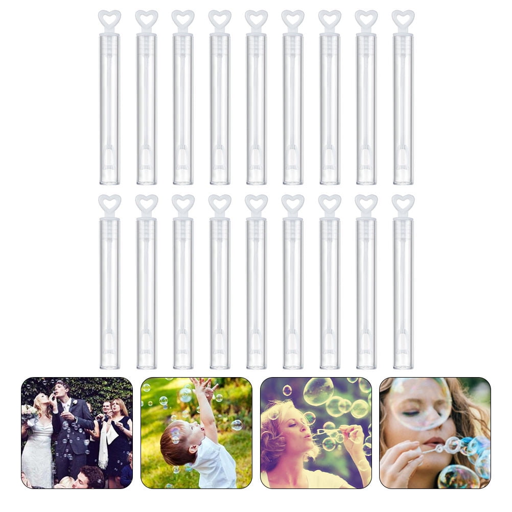 LOLIPPYY 50Pcs Bubble Blowing Stick Set Transparent Perfect for ...