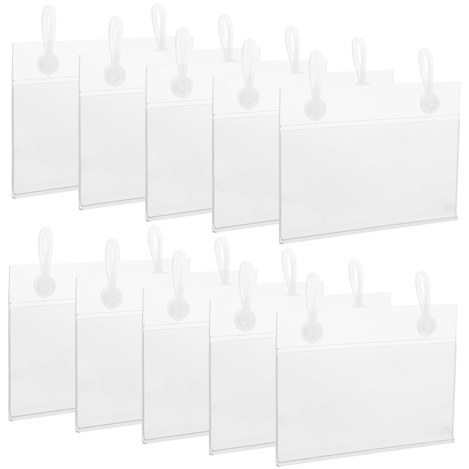 LOLIPPYY 50Pcs Price Tag Clip Sign Holder for Retail Stores and ...
