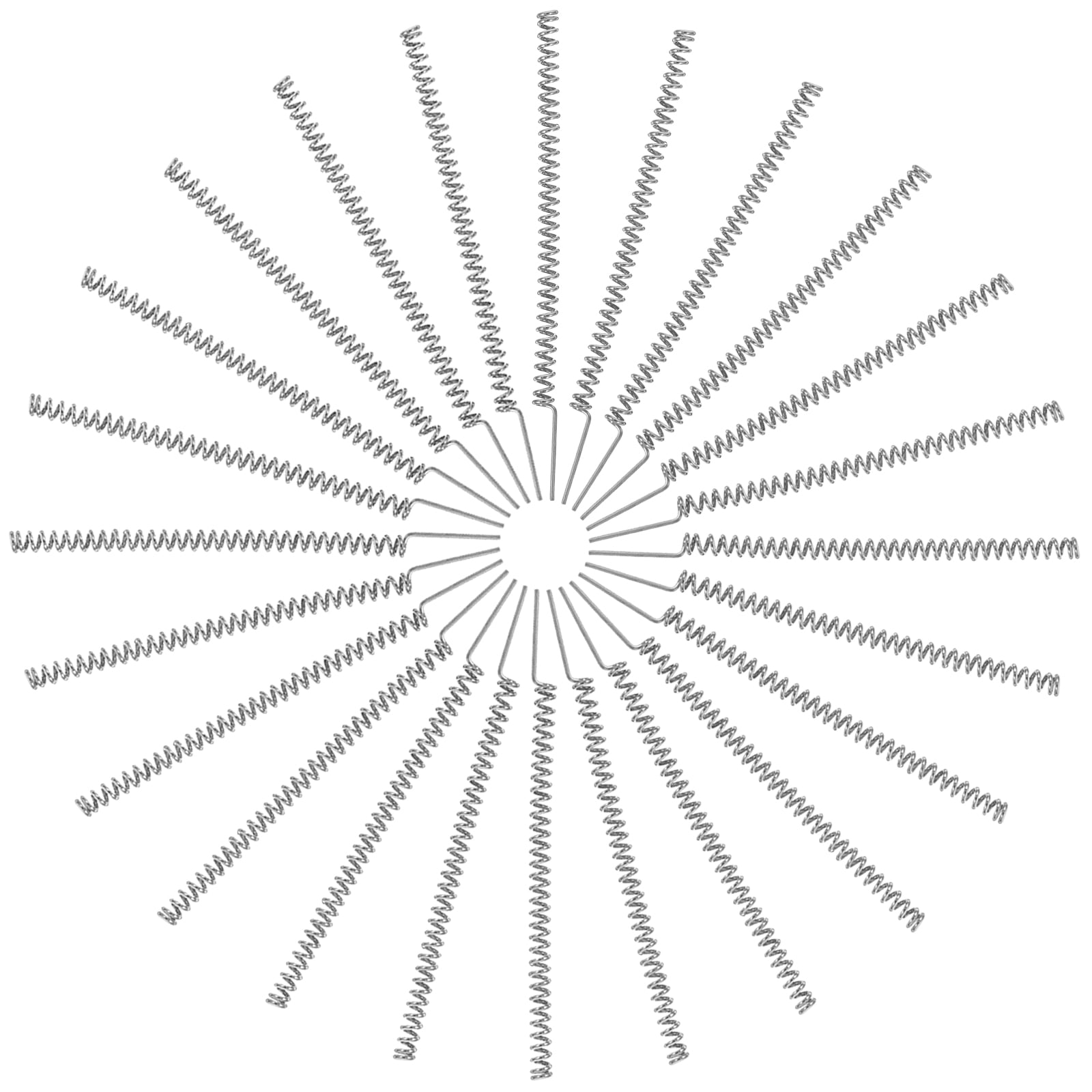 LOLIPPYY 50Pcs Reliable Silver Metal Springs for Handmade Crochet ...