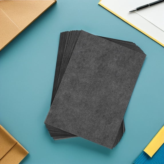 LOLIPPYY 50Pcs Transfer Tracing Paper for Art Projects Black Paper for ...