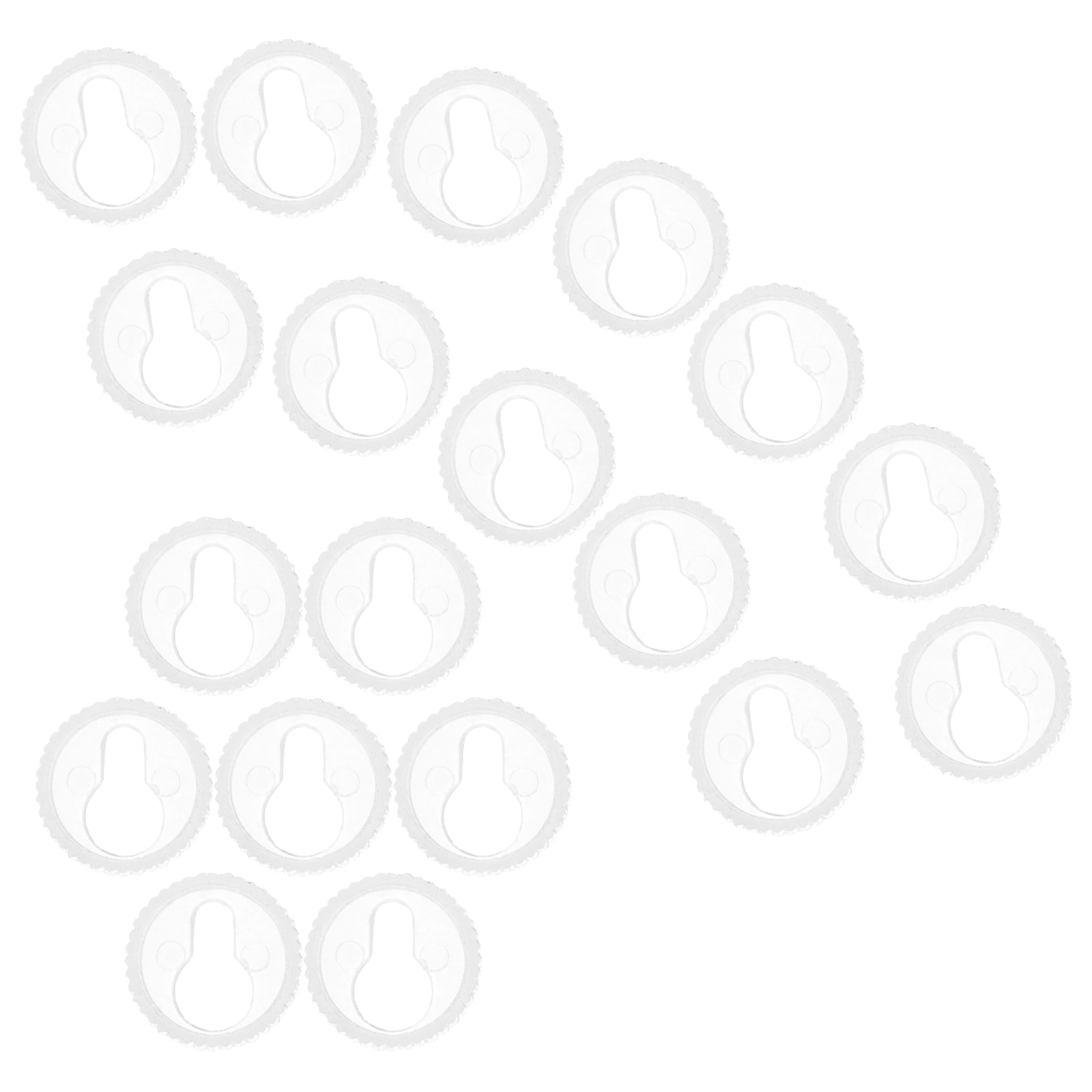 LOLIPPYY 50Pcs Transparent Plastic Keyhole Hangers for Picture Frame ...
