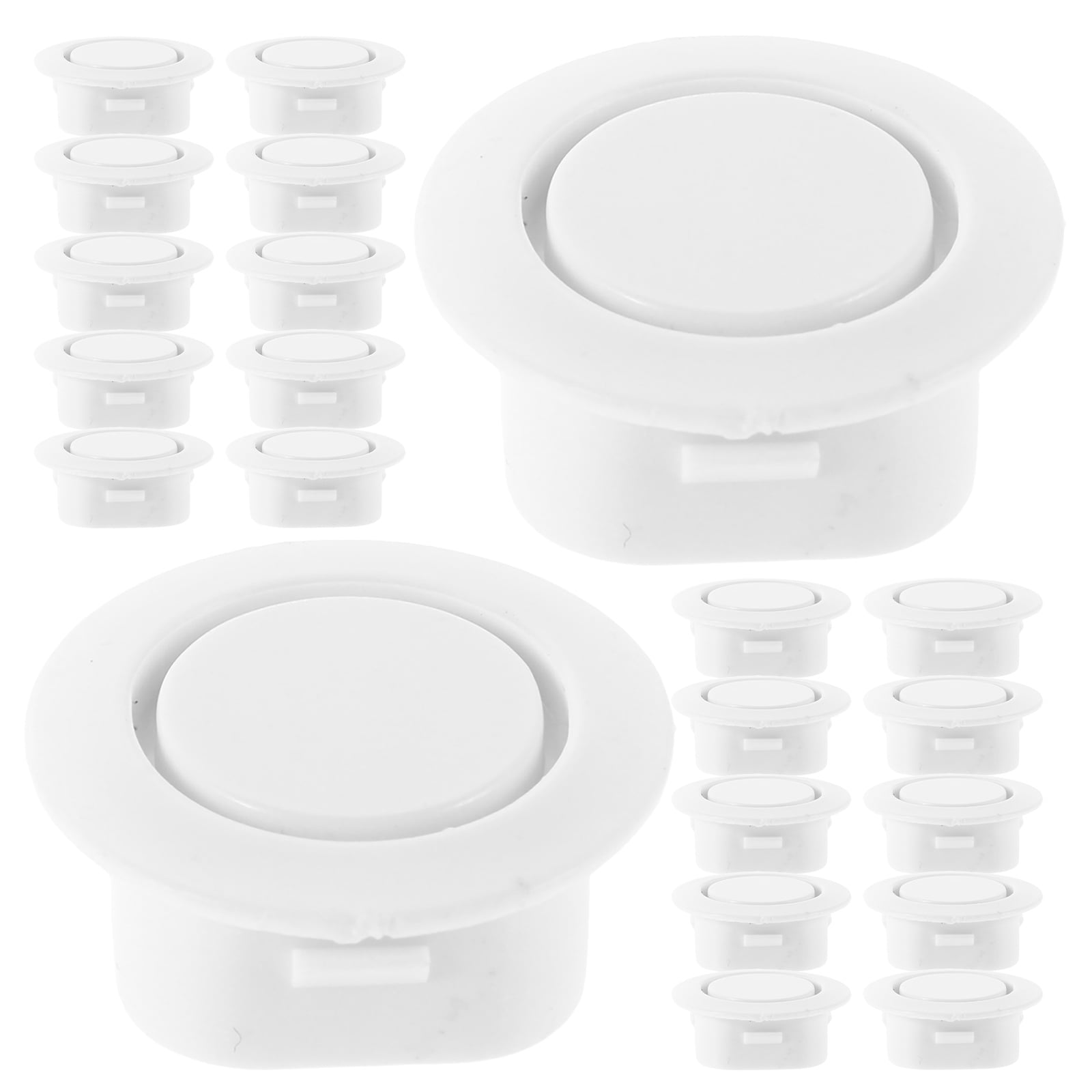 LOLIPPYY 50Pcs White Automotive Rubber Car Bumper Hole Plugs Covers for ...