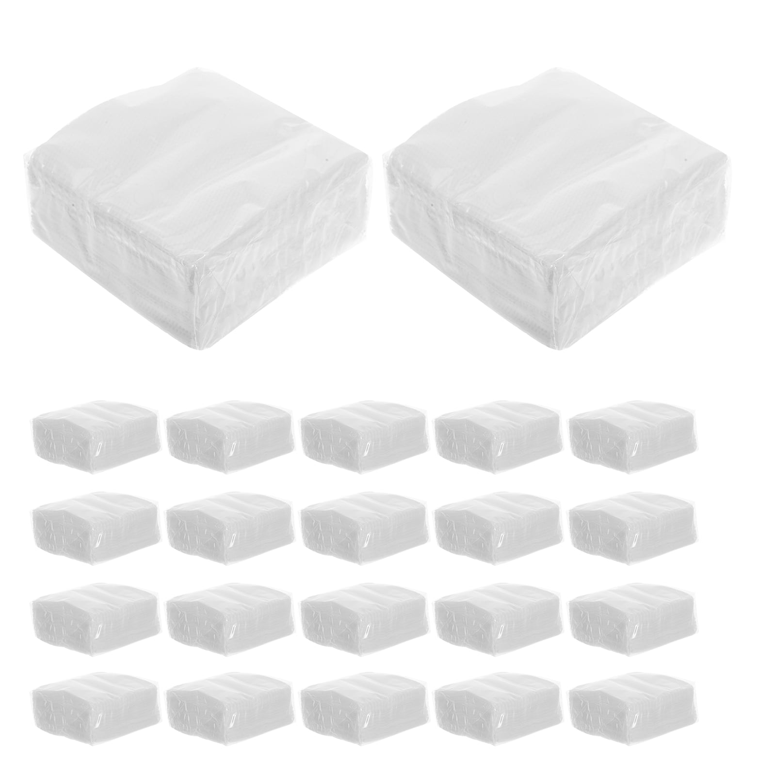 LOLIPPYY 50Pcs White Hotel Tissue Paper Strong Cleaning Power Embossed ...