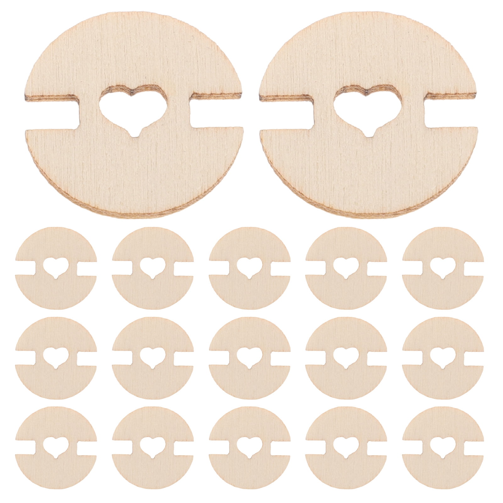 LOLIPPYY 50pcs Removable Wooden Pom Poms Buttons Hat Holder Knitted Hat ...