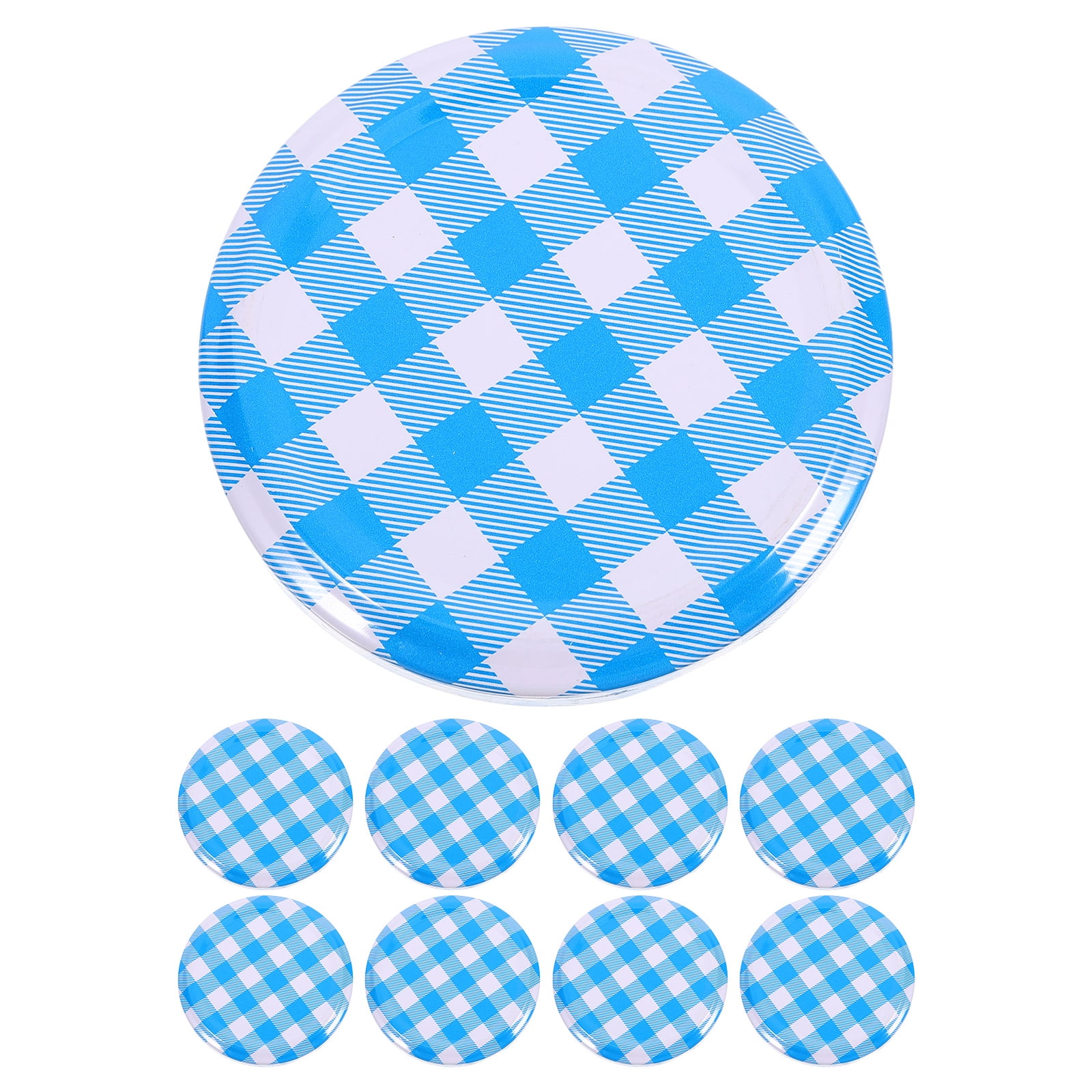 LOLIPPYY 50pcs Tinplate Lid Glass Jar Covers Airtight Sealing Caps for ...