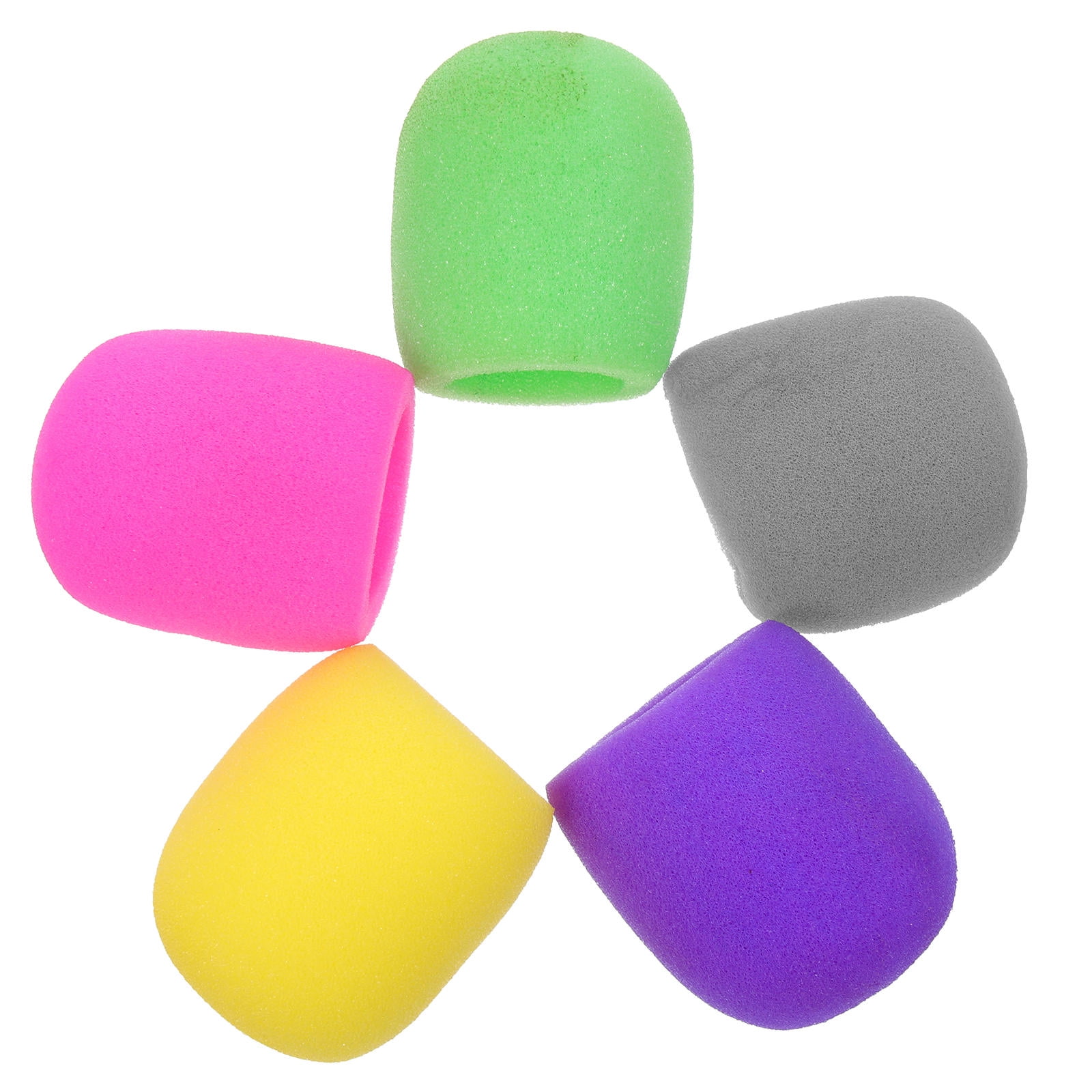 LOLIPPYY 5Pcs Green Microphone Soft Covers for News Interviews ...