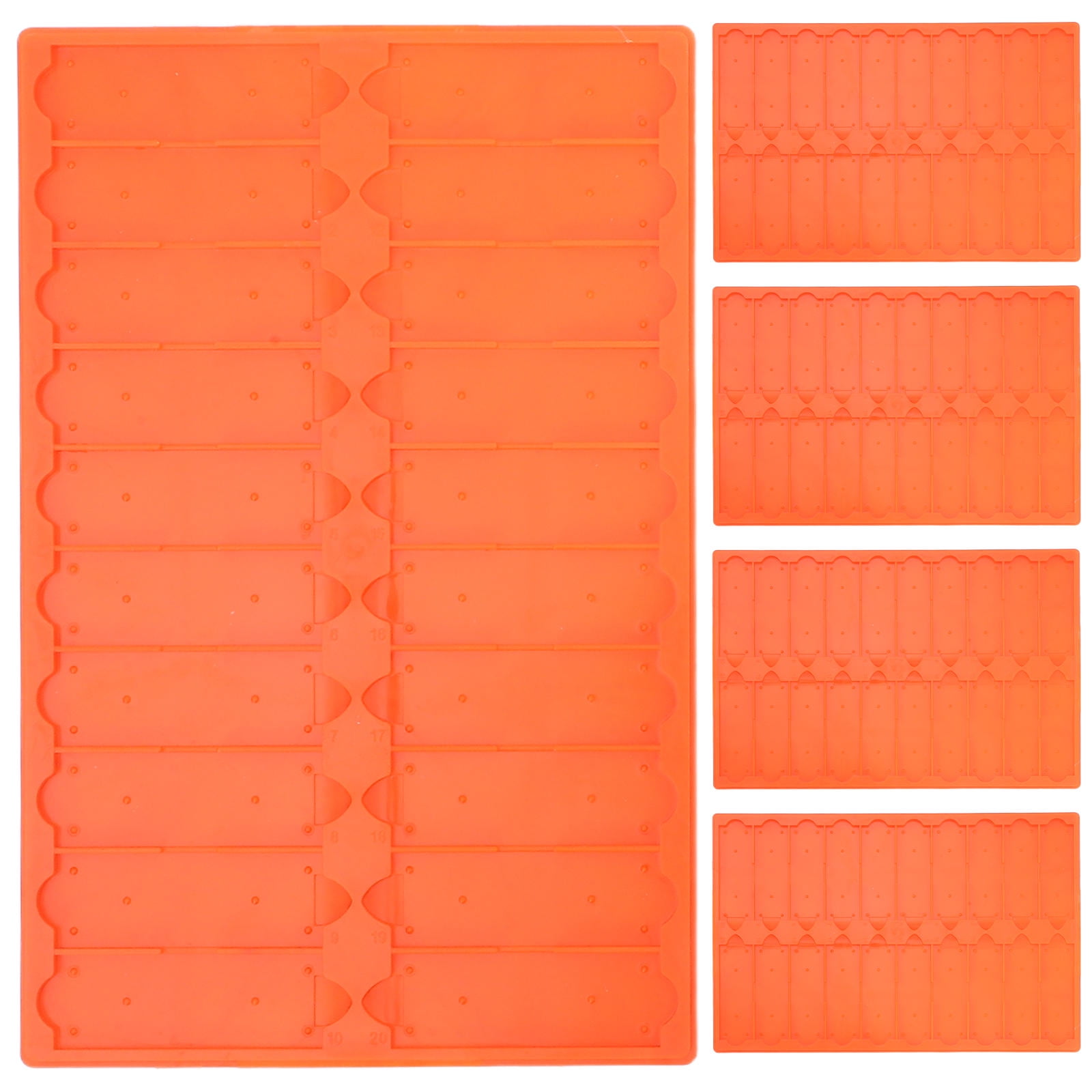 LOLIPPYY 5Pcs Orange Microscope Slide Drying Rack for Laboratory Use ...