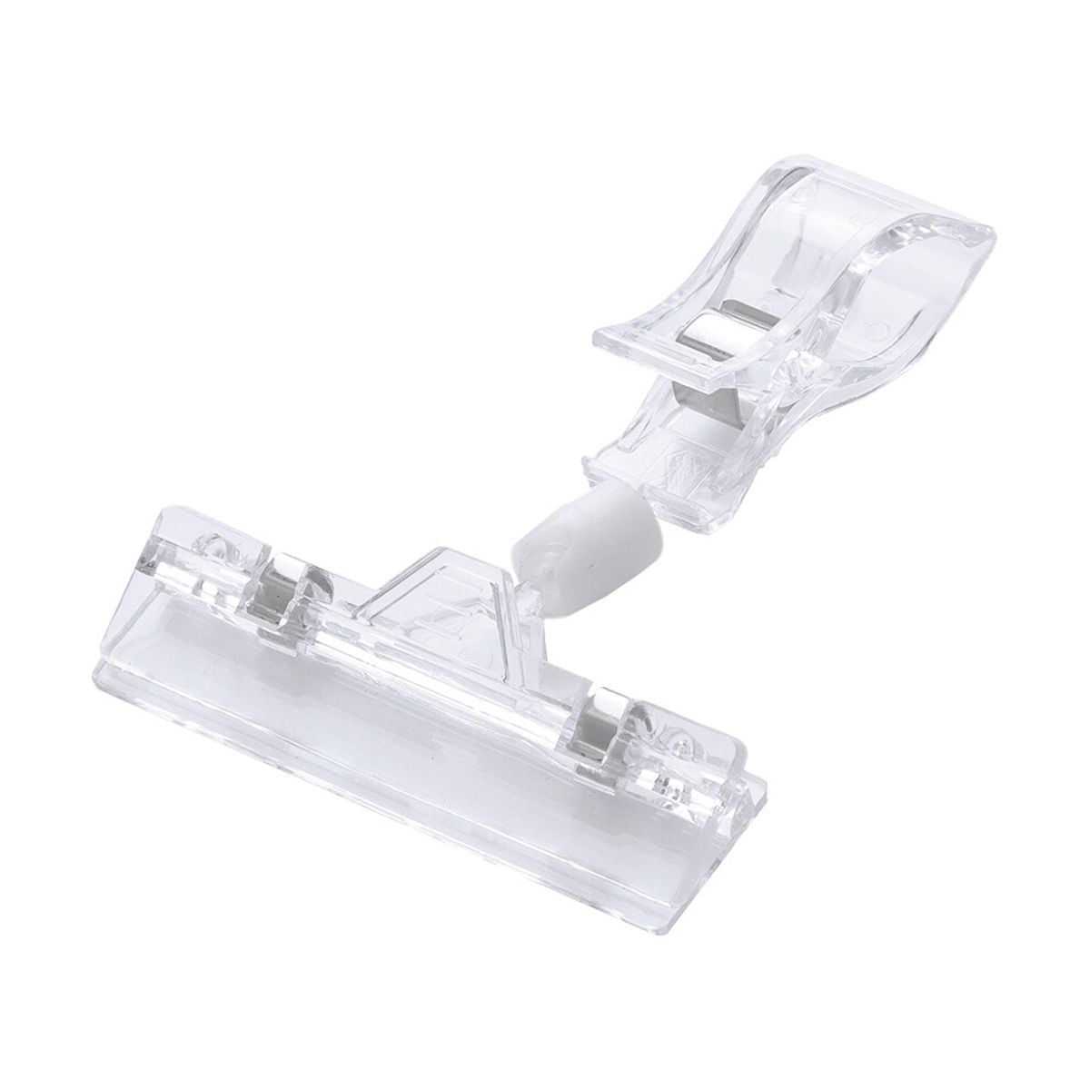 LOLIPPYY Set of 5 Clear Plastic T-Shaped Label Clips for Use and ...
