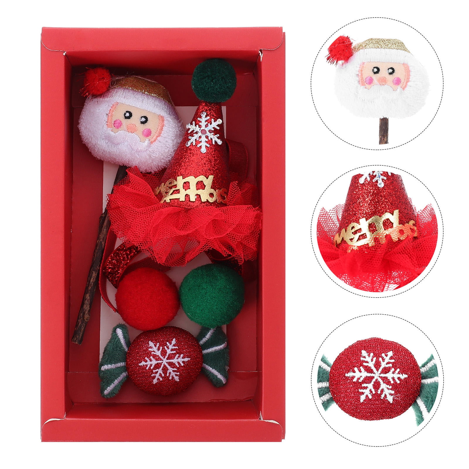 LOLIPPYY 5Pcs Wood Cat Headdress Round Kitten Toys for Curiosity ...