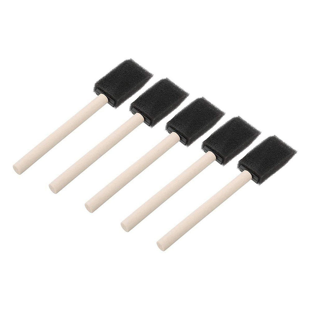 LOLIPPYY 5Set Art Sponge Brushes for Painting Black Color Rectangular ...