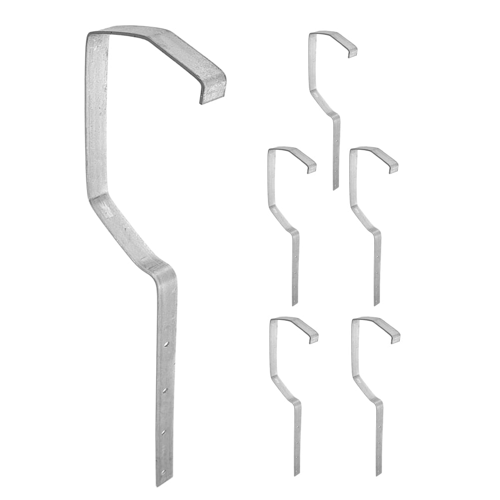 LOLIPPYY Metal Gutter Brackets Silver Iron for and Aesthetic with ...