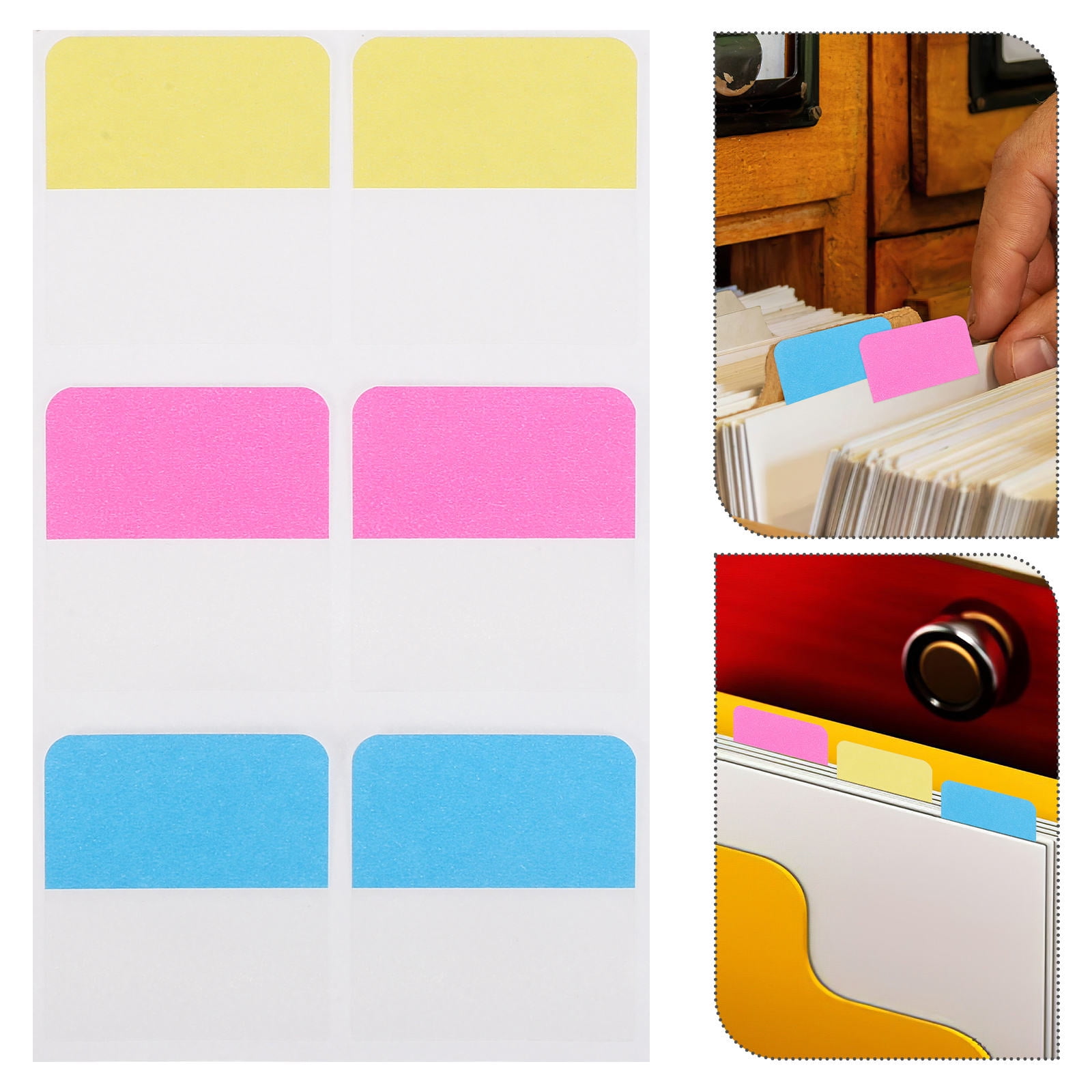 LOLIPPYY 60Pcs Assorted Color Writable Index Tabs Sticky Labels for ...