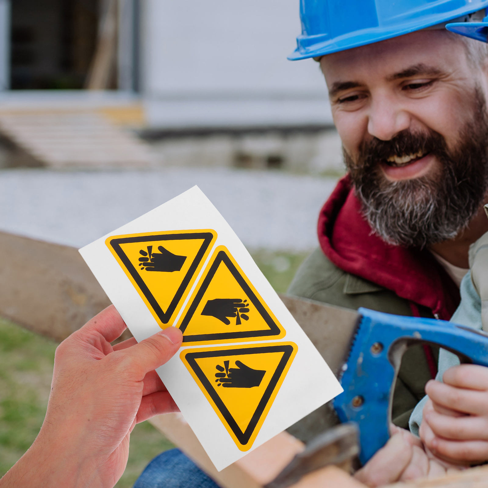 LOLIPPYY 6Pack Machinery Safety Warning Signs Electric Fence Supplies ...