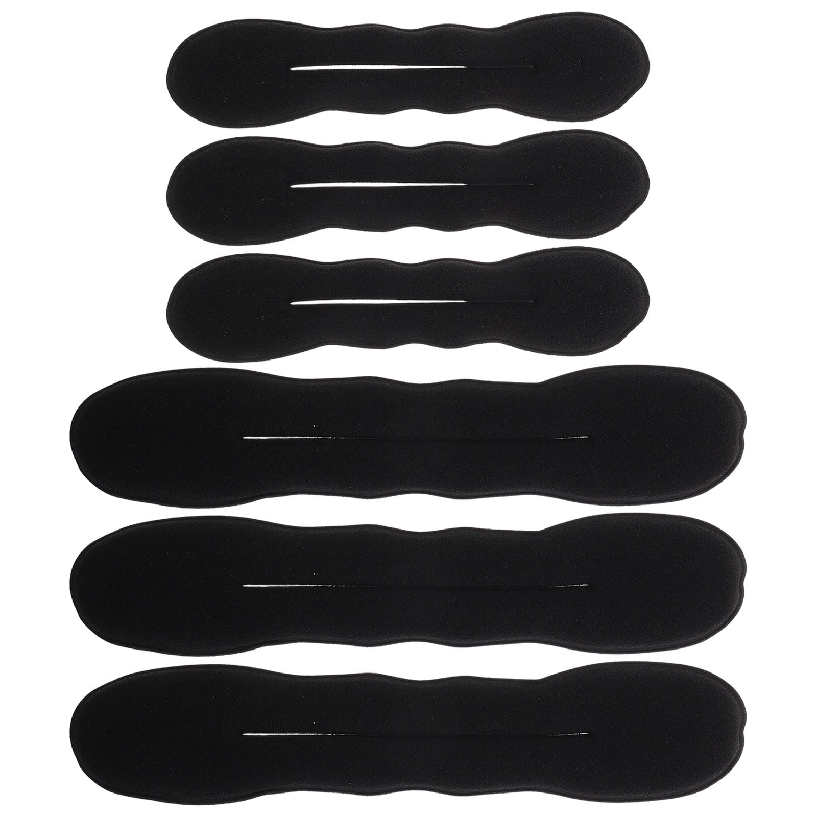 LOLIPPYY 6Pcs Black Hair Bun Portable Reusable Hair Accessories for ...