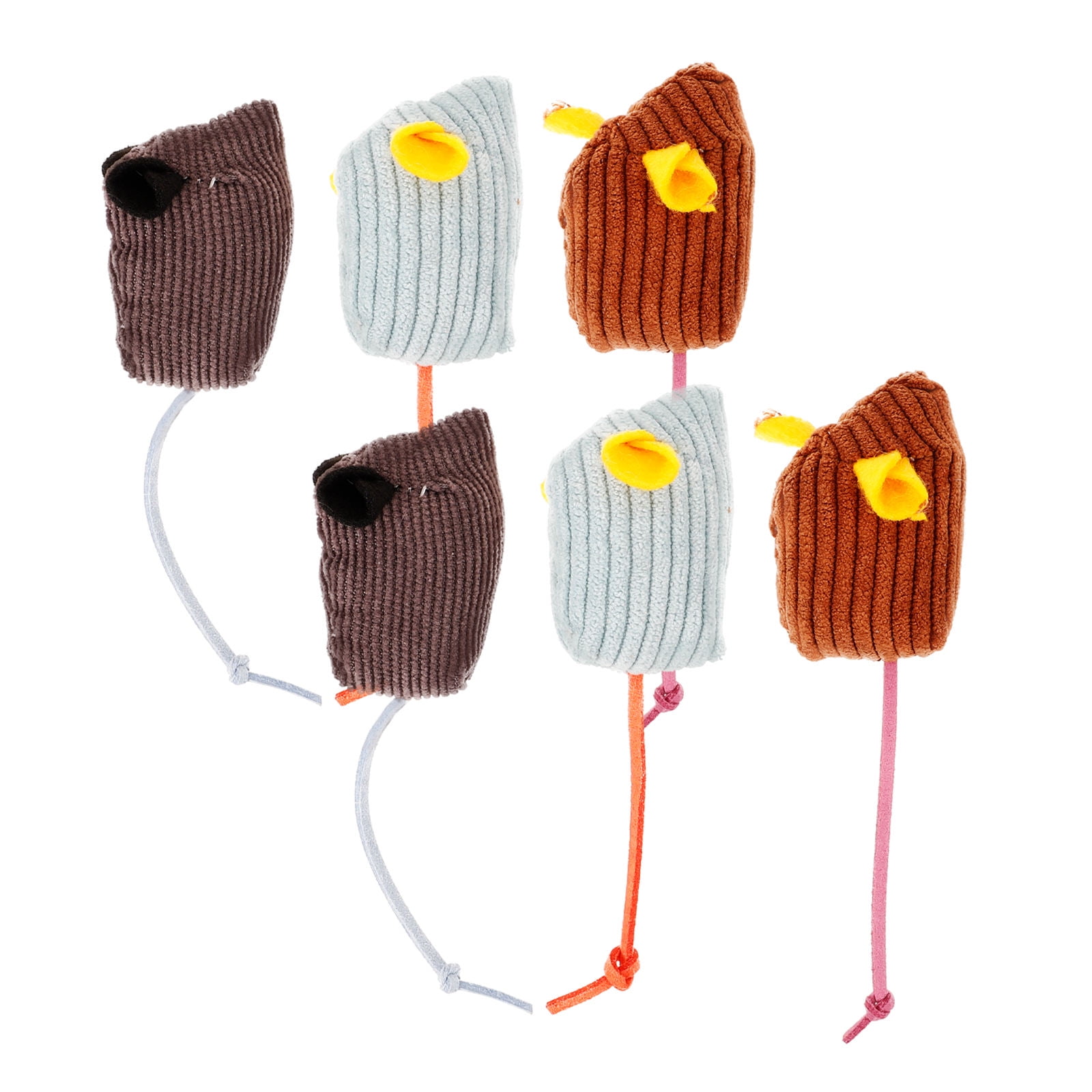 LOLIPPYY 6Pcs Cat Mouse Toys for Indoor Cats and Kittens in Assorted ...