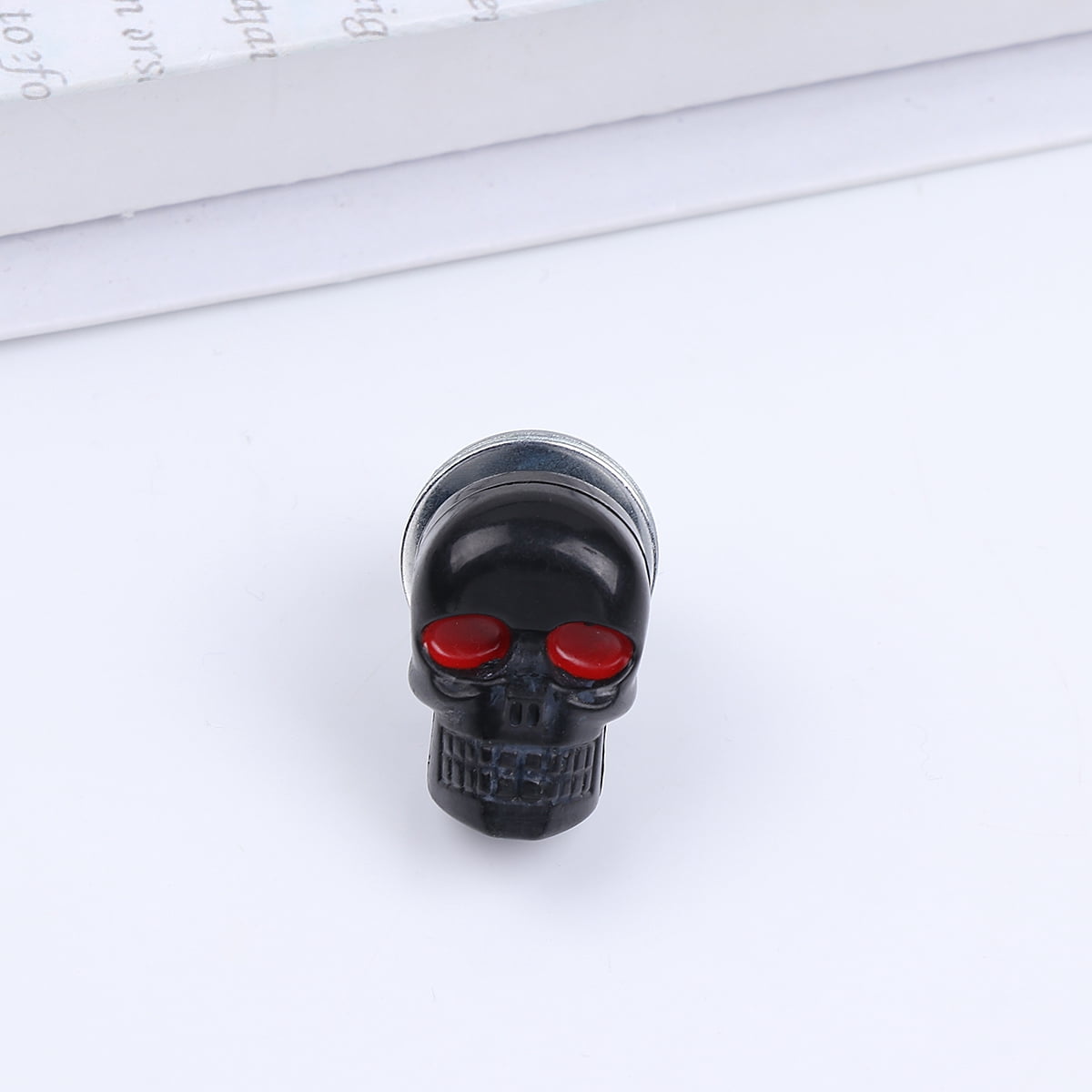 LOLIPPYY 6Pcs Motorcycle License Plate Screws Black Durable Skull Head ...