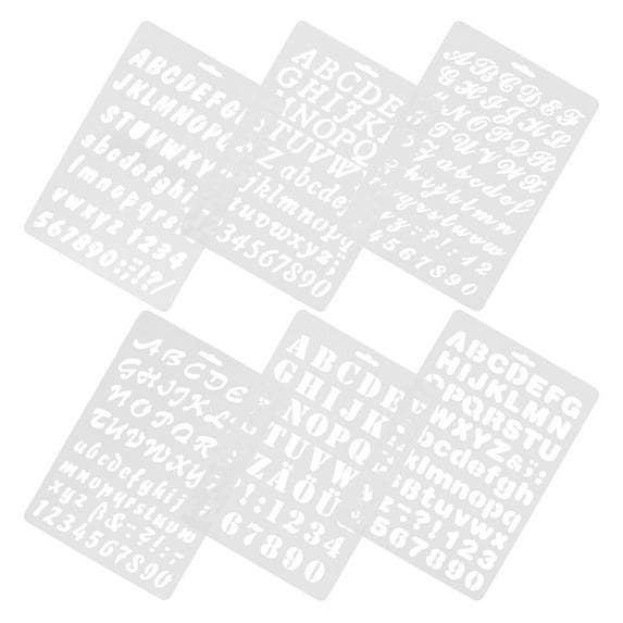LOLIPPYY 6Pcs Multi Color Stencil Paint Templates for Drawing Spray ...