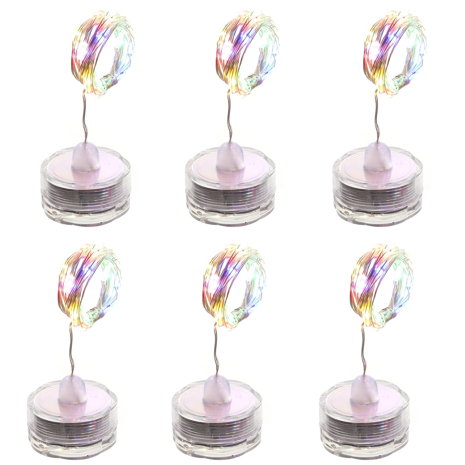 LOLIPPYY 6Pcs Submersible String Lights with Plum Blossom Button ...