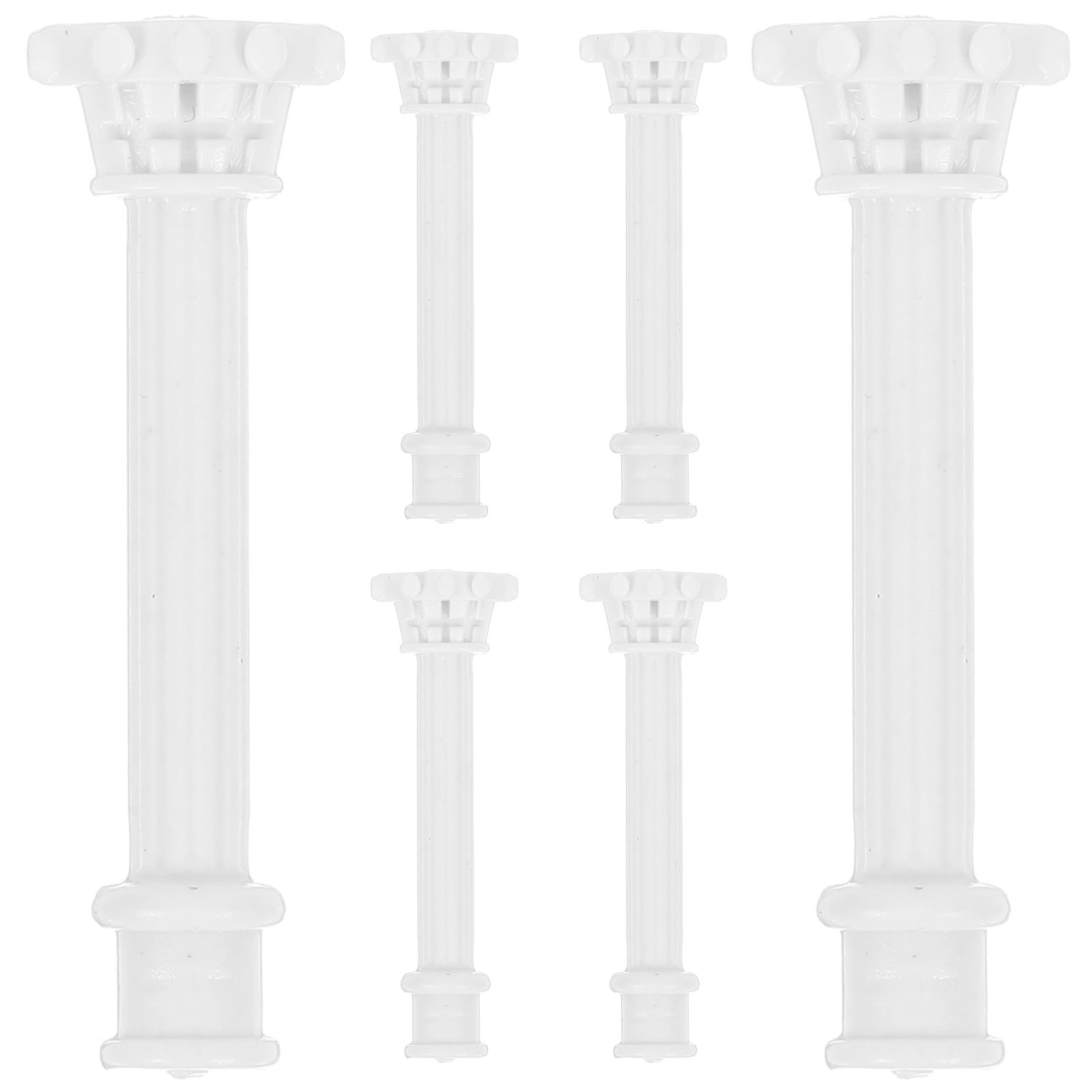 LOLIPPYY 6pcs Roman Column Decor Mini Roman Pillar White ABS for ...